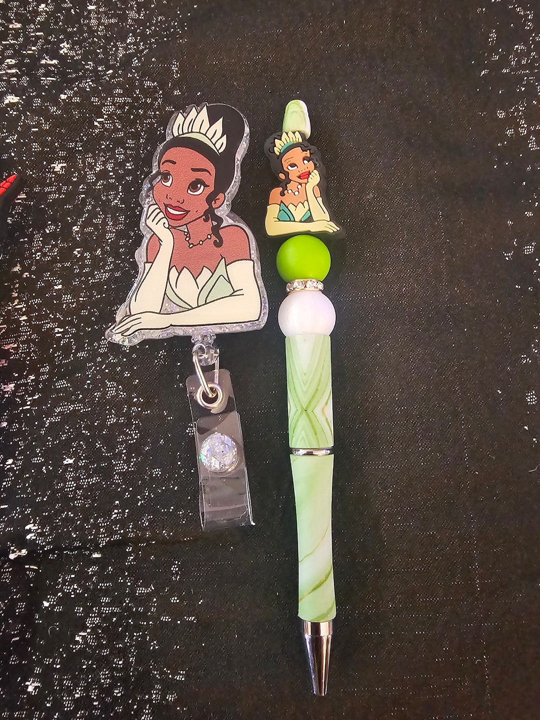 Princess Badge Reel and Pen Set - Etsy