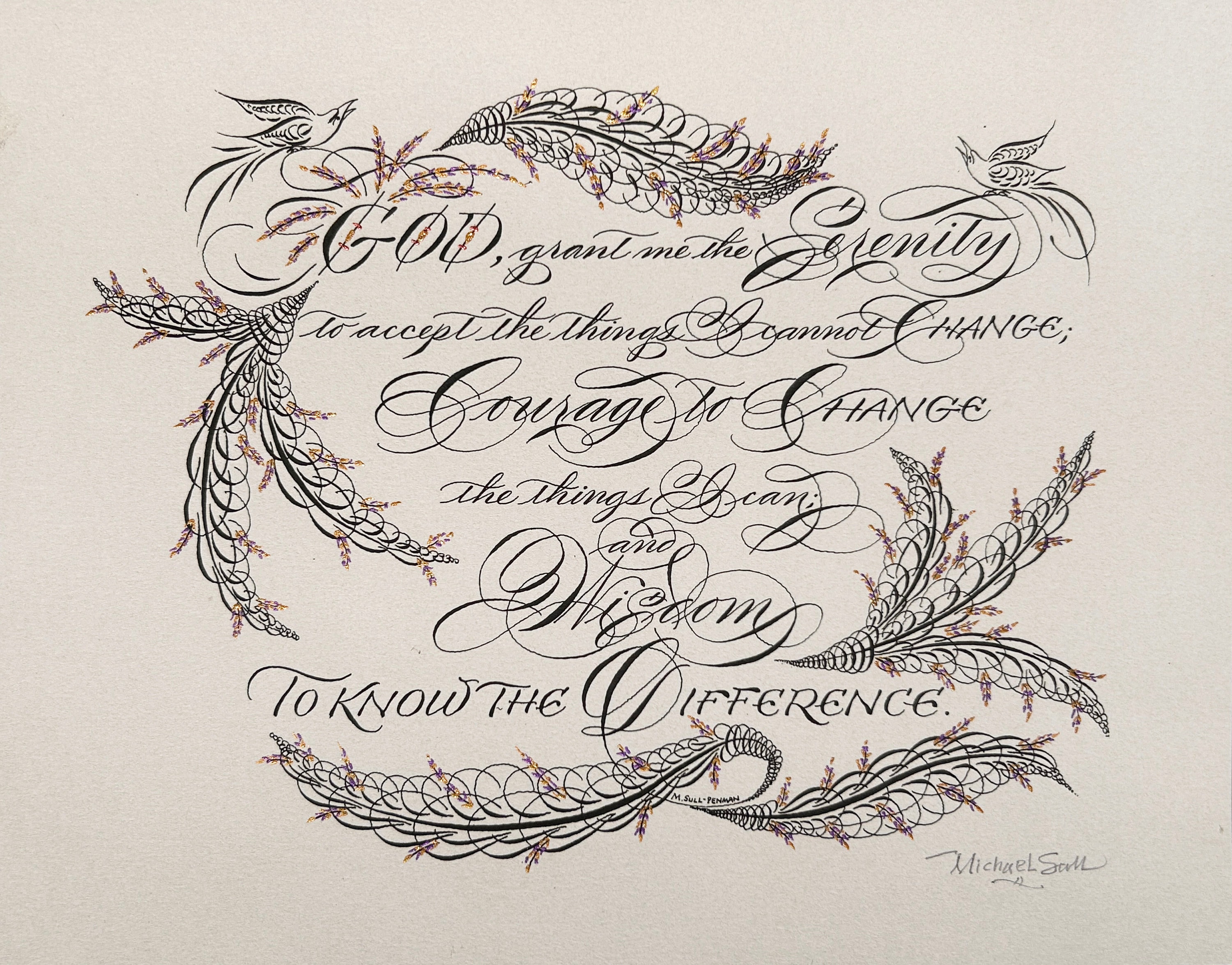 Serenity prayer tattoo stencil | Orangetattooshop.com