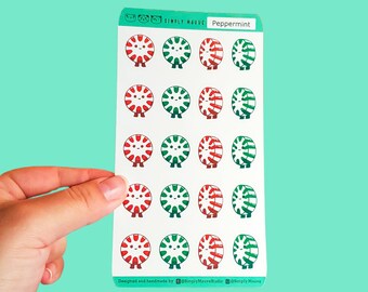 Peppermint Stickers - Etsy