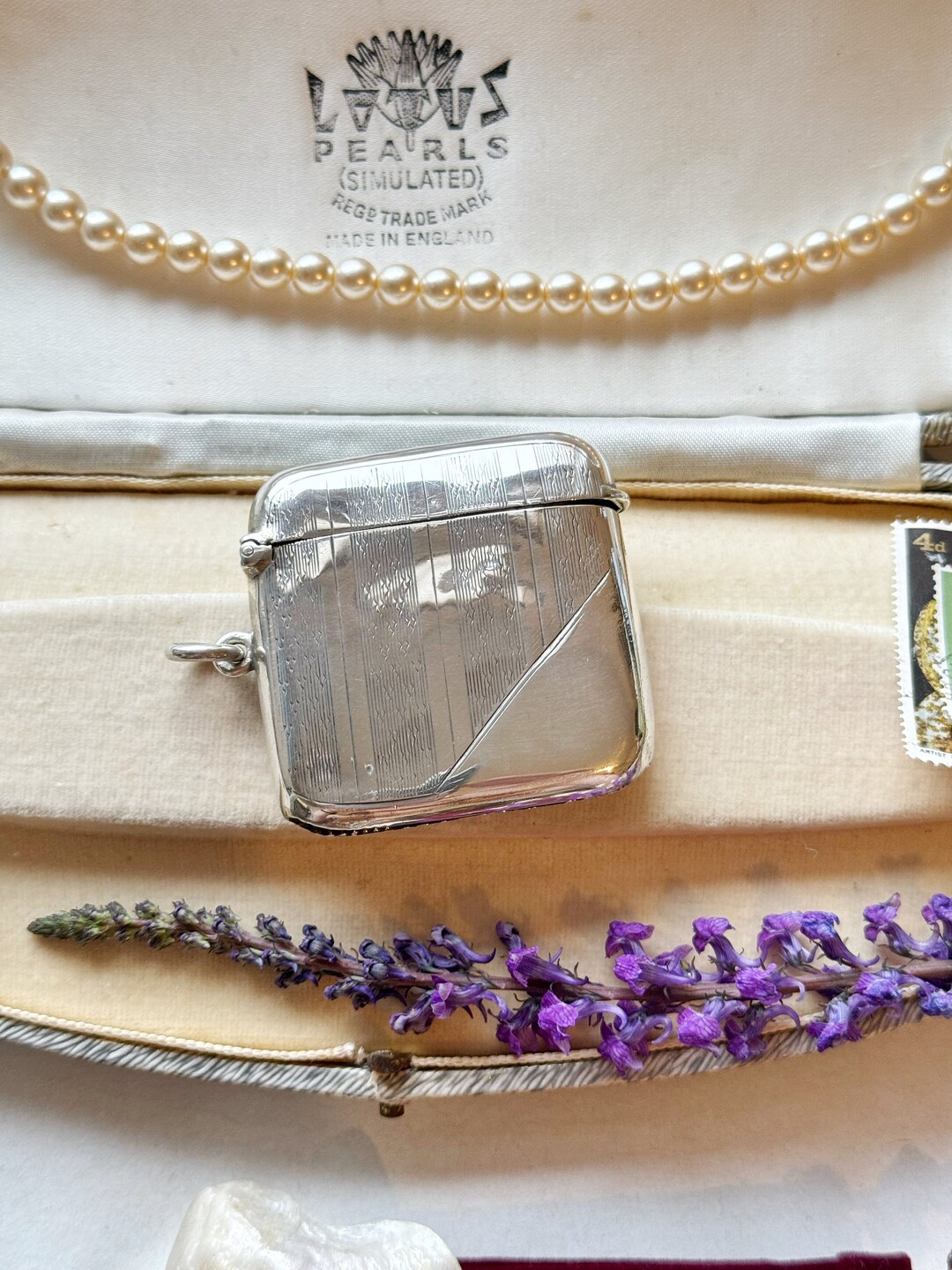 Antique Silver Vesta Case Matchbox Birmingham W.W.C 1920s Art Deco - Etsy