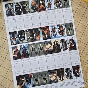 Custom Dnd /RPG Printable 2D Character Miniatures Template | Standard ...