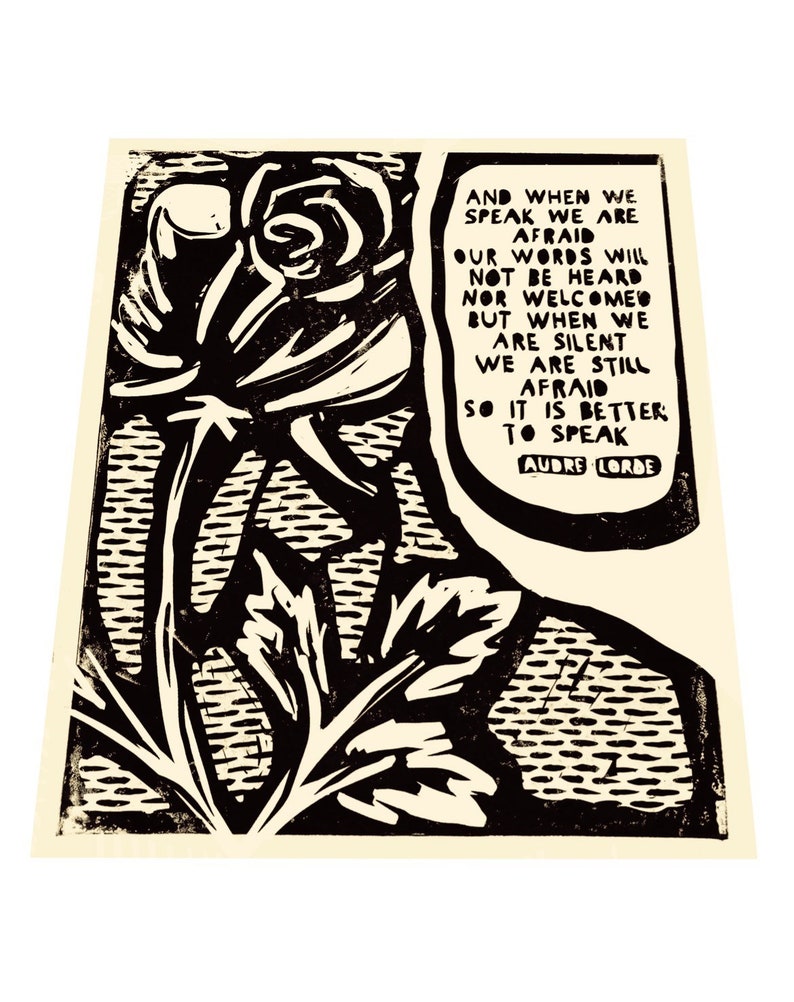 Audre Lourde Quote A Litany for Survival Indian Woman - Etsy Canada