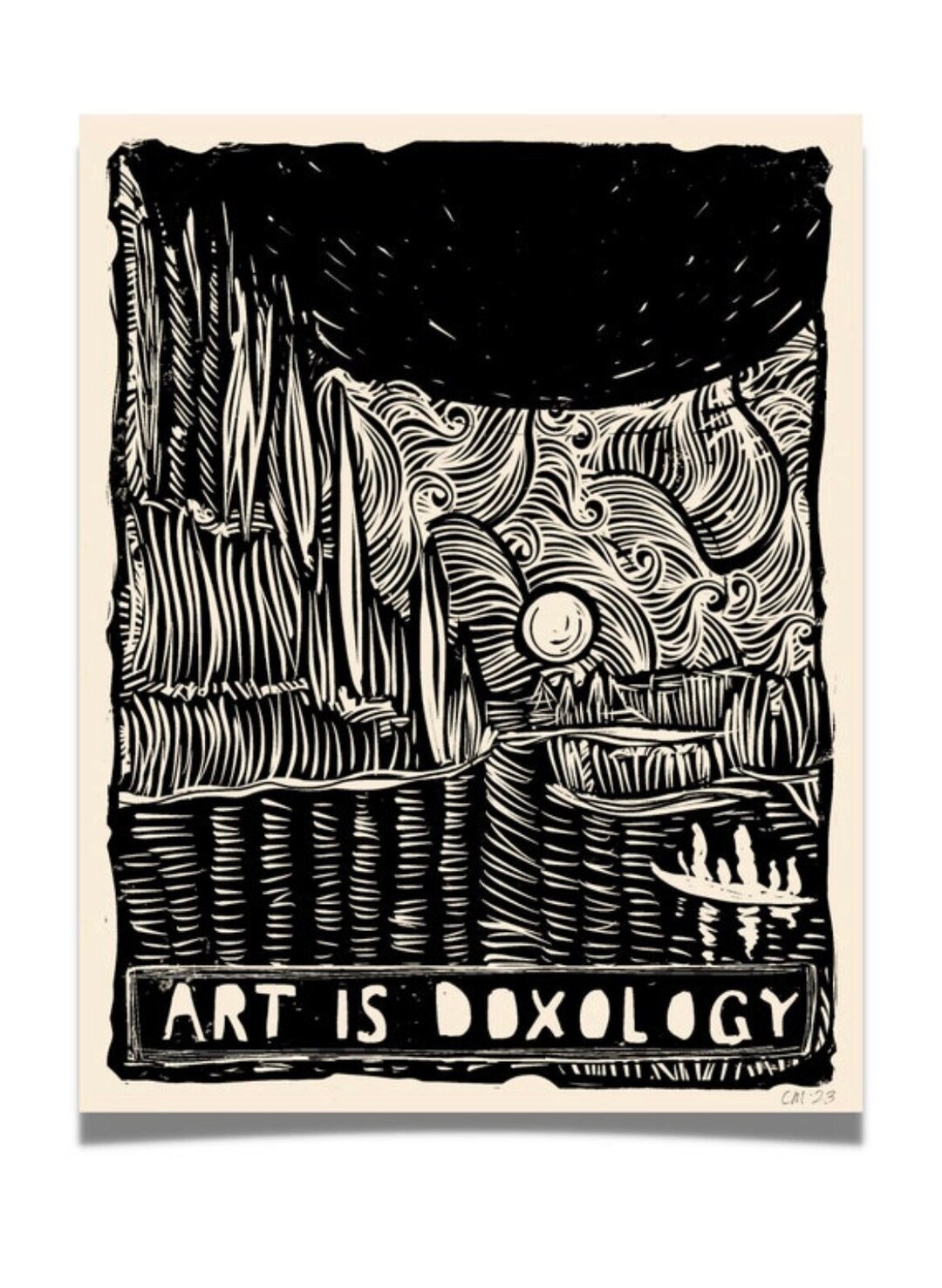 Art is Doxology, Lino Illustration. Art Quotes, Lino Illusration, Block ...