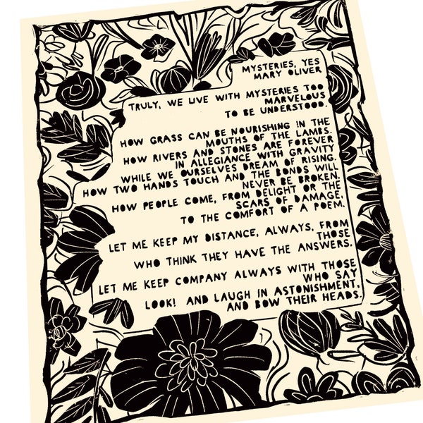 Mary Oliver - Etsy
