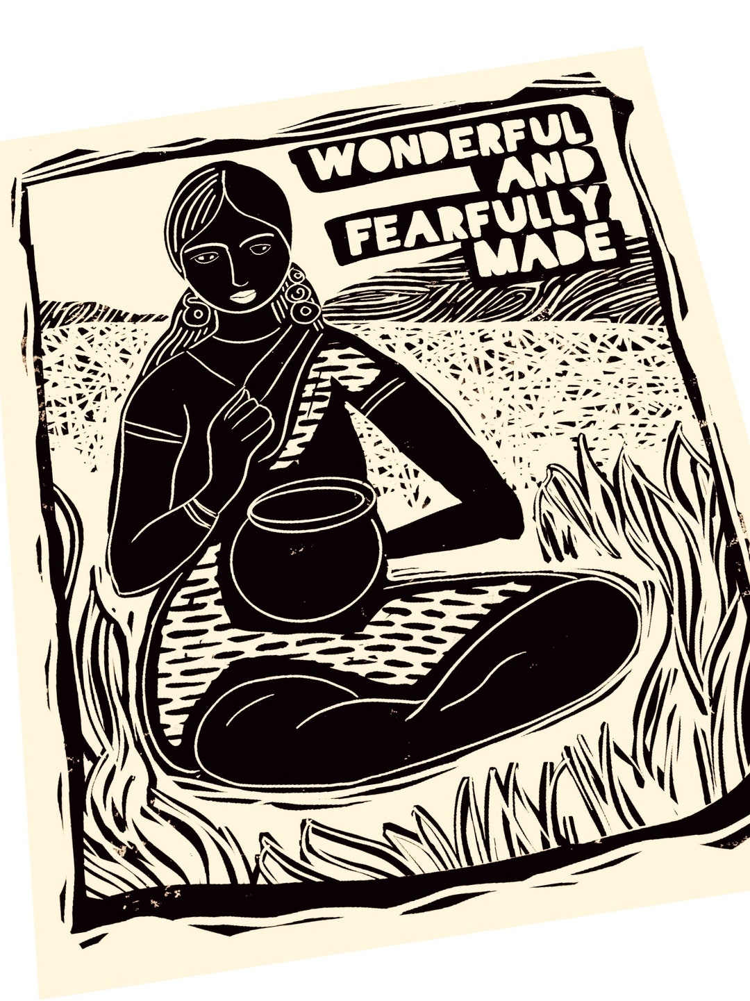 Wonderfully and Fearfully Made, Desi, Scripture Verse Typography ...