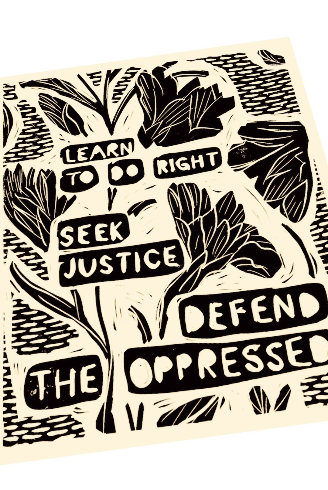 Learn to Do Right, Seek Justice, Defend the Oppressed, Scripture Verse ...