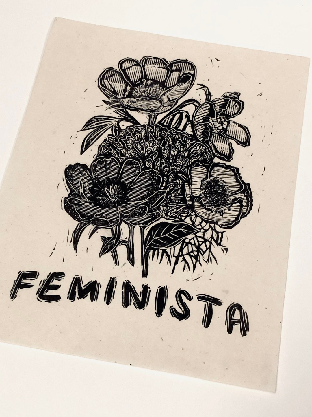 Feminista Print, Art for Change, Feminist, Feminism, Grl Pwr, Lino ...