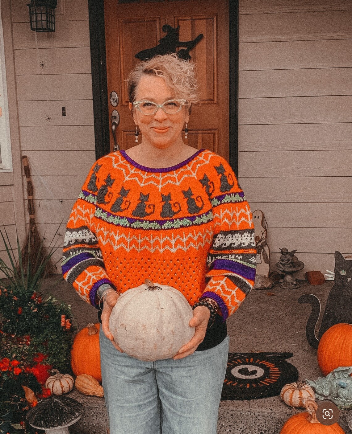 Superstitious Pullover Knitting Pattern Fall Halloween - Etsy
