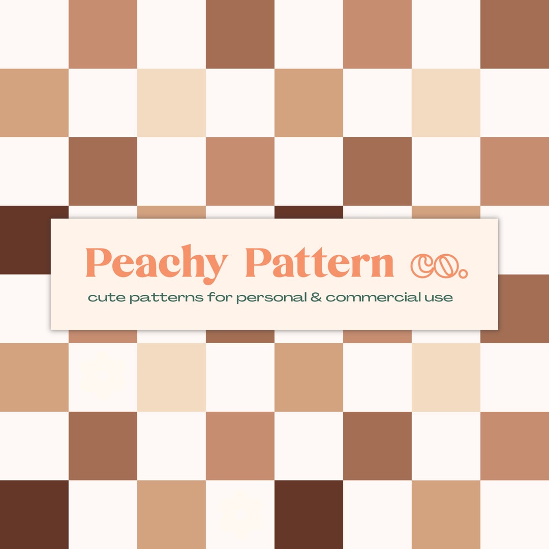 Brown Beige Boho Checkerboard Seamless Repeat Digital Pattern | Plaid ...