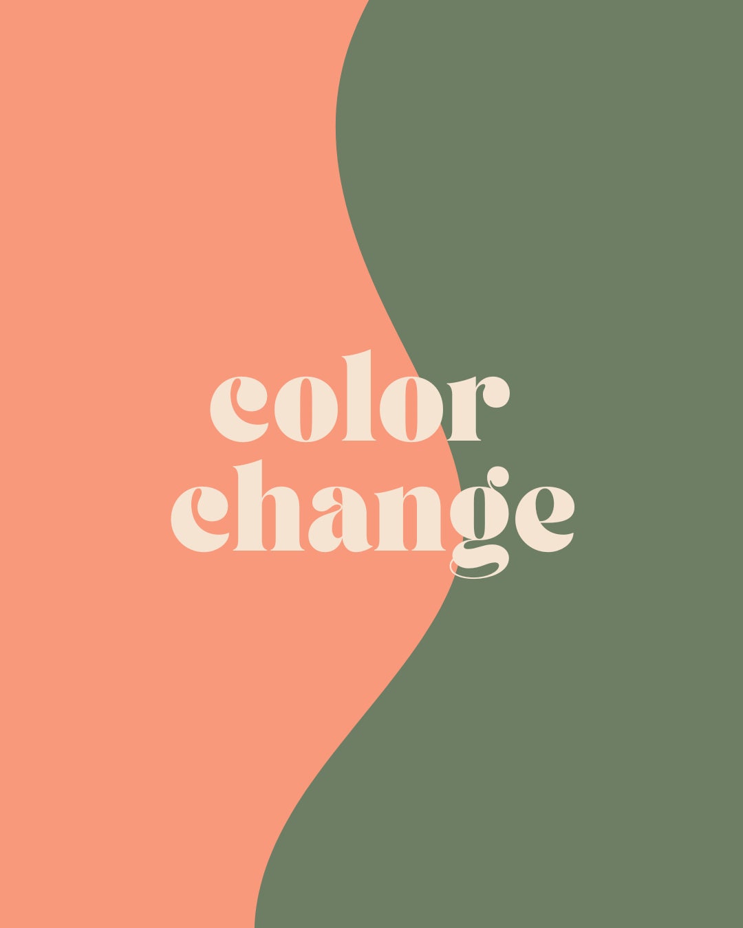 Custom Color Change - Etsy