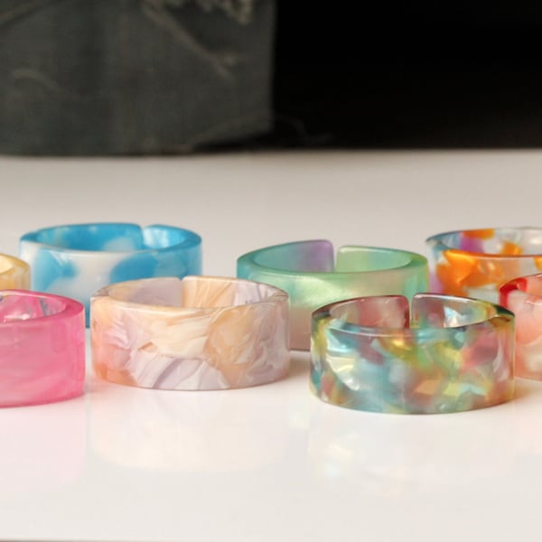 Acrylic Rings - Etsy