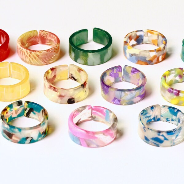 Acrylic Rings - Etsy
