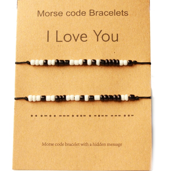 Shop I Love You Morse Code Bracelet - Etsy