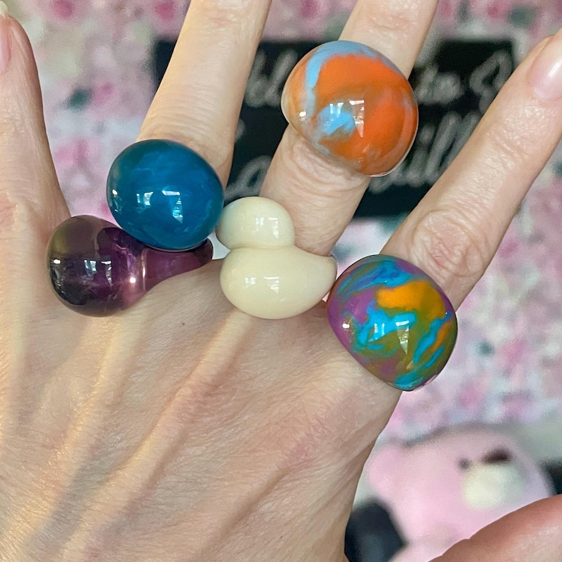 Resin Stacking Ring - Etsy