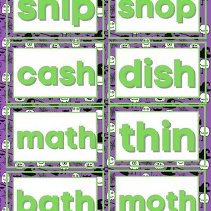 Boo! Phonics Game: CVC, Consonant Blends, and Digraphs Decoding Game - Etsy