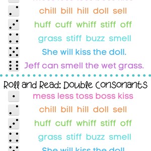 Roll and Read Phonics Blending Lines, A Yearlong Fluency Building ...