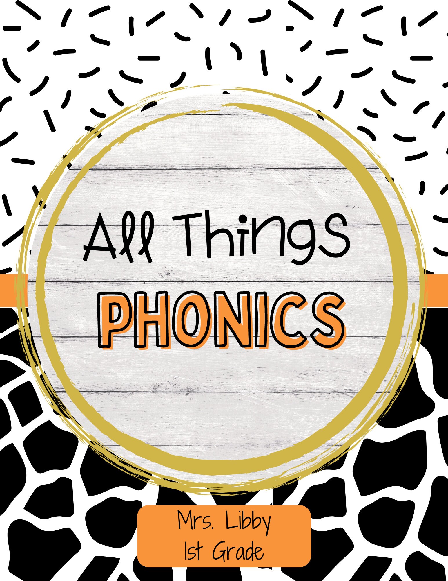 Editable Animal Print Binder Covers - Etsy