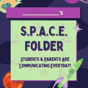 Space Themed Communication Binder or Folder Covers, Outer Space Binder ...
