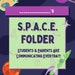 Space Themed Communication Binder or Folder Covers, Outer Space Binder ...