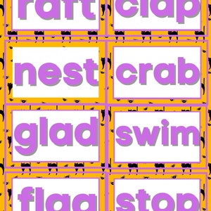 Boo! Phonics Game: CVC, Consonant Blends, and Digraphs Decoding Game - Etsy