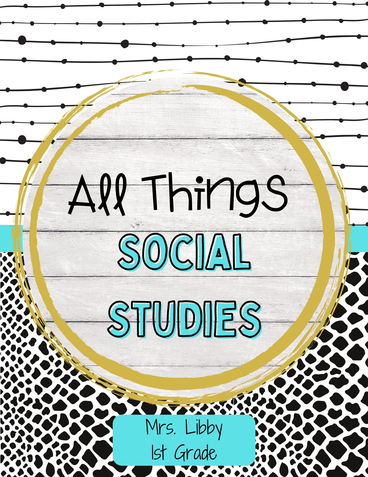 Editable Animal Print Binder Covers - Etsy