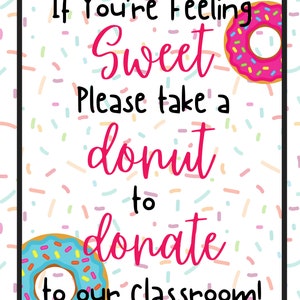 Editable Donut Themed Classroom Wishlist, Back to School Wishlist ...