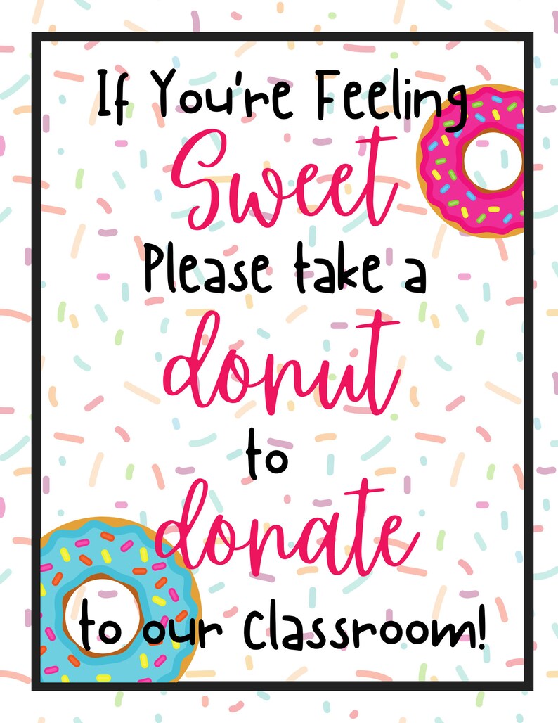 Editable Donut Themed Classroom Wishlist, Back to School Wishlist ...