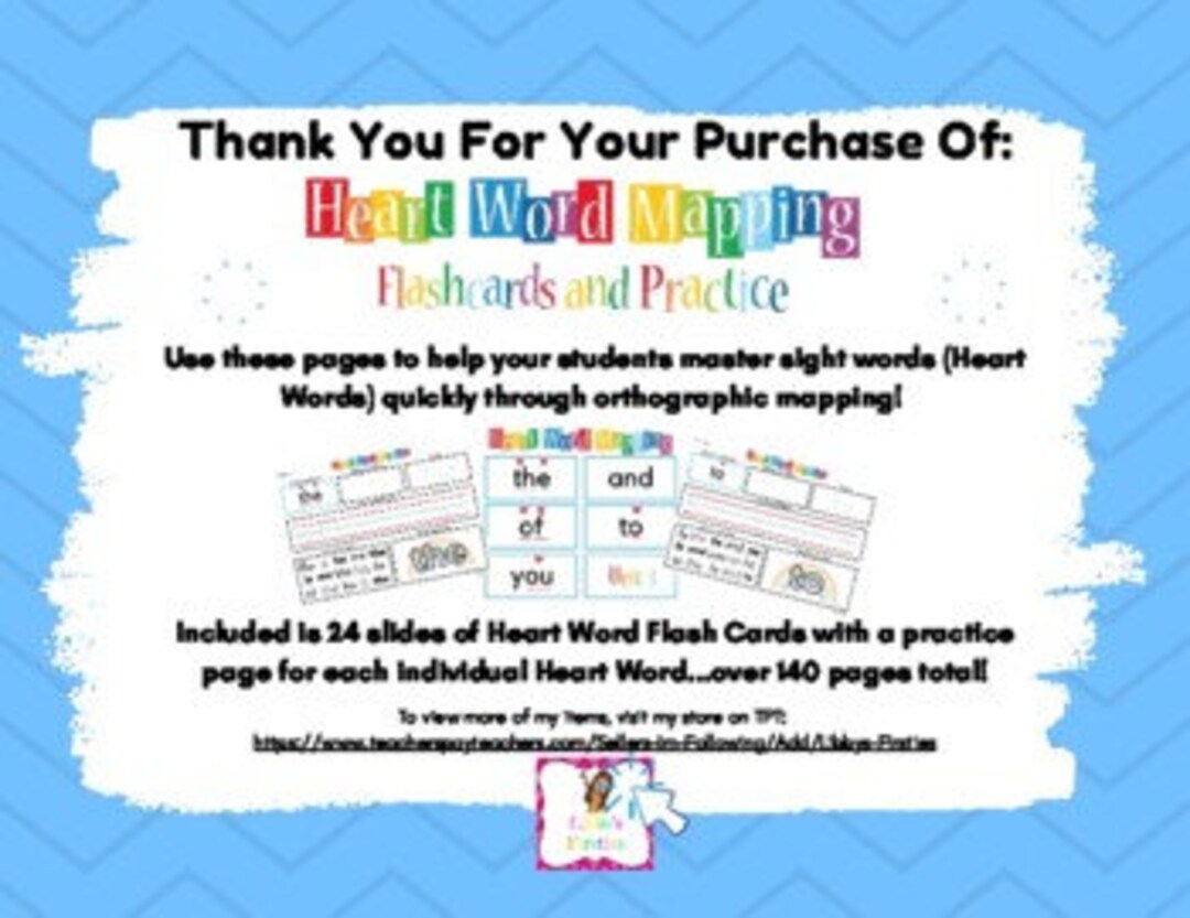Heart Word Flashcards and Orthographic Mapping Practice - Etsy