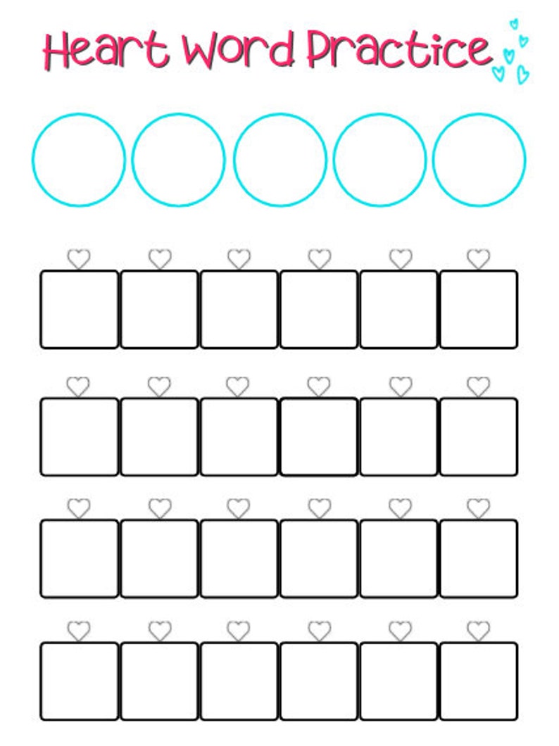 Heart Word Practice and Word Card Bundle: Science of Reading Aligned ...