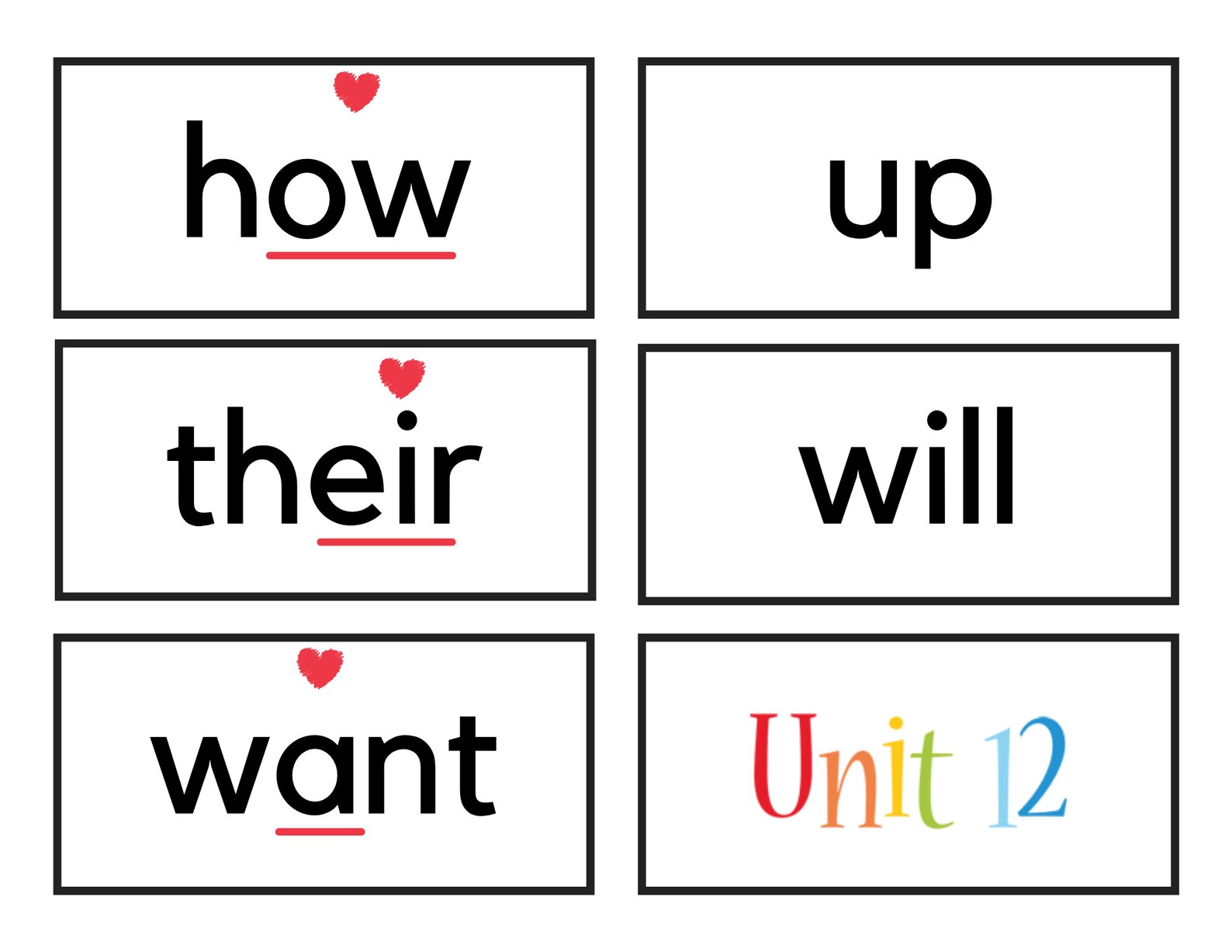 Heart Word Fluency Lines and Flash Cards: 110 Orthographically Mapped ...