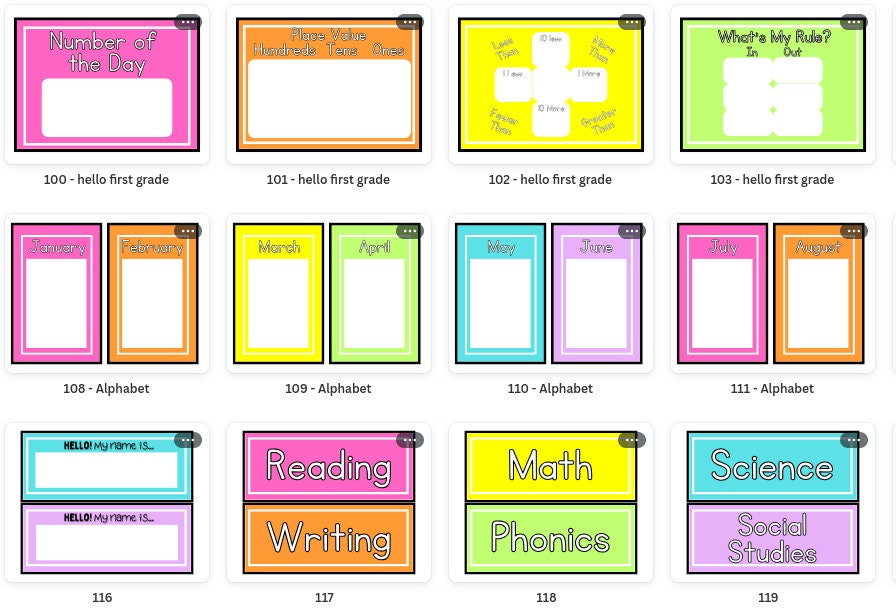 Happy Brights Classroom Decor - Bright Colors Theme - Editable! - Etsy