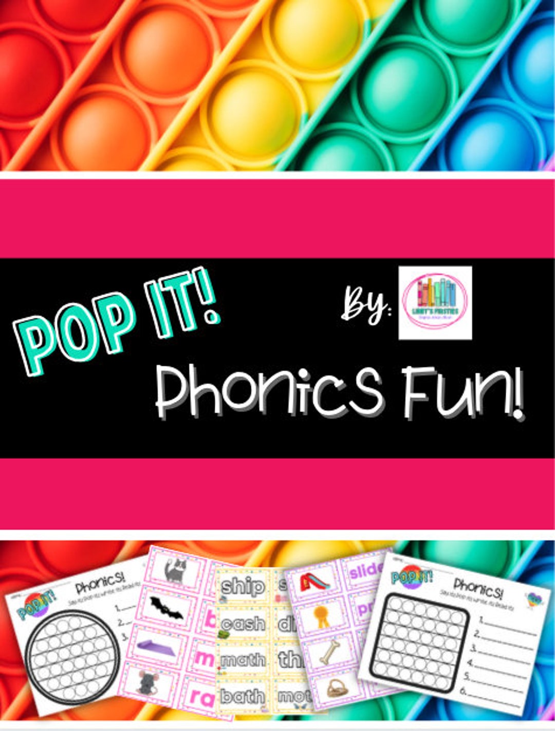 Pop It! Phonics Fun! A Year Long Phonics and Blending Activity: CVC ...