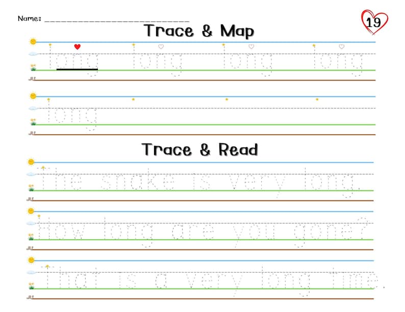 Trace, Map, & Read Heart Words: Science of Reading Aligned Orthographic ...