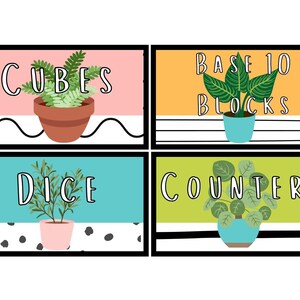 Boho Plants and Pastels Classroom Decoration Theme Set, Modern and ...