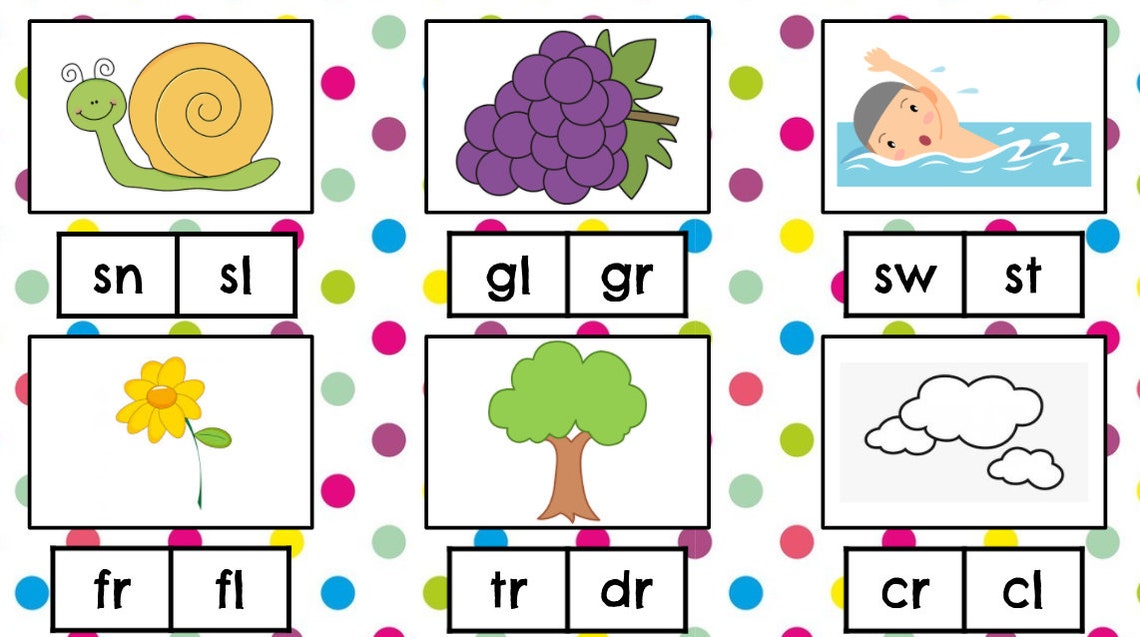Consonant Blends Assessment Seesaw Google Classroom Digital - Etsy