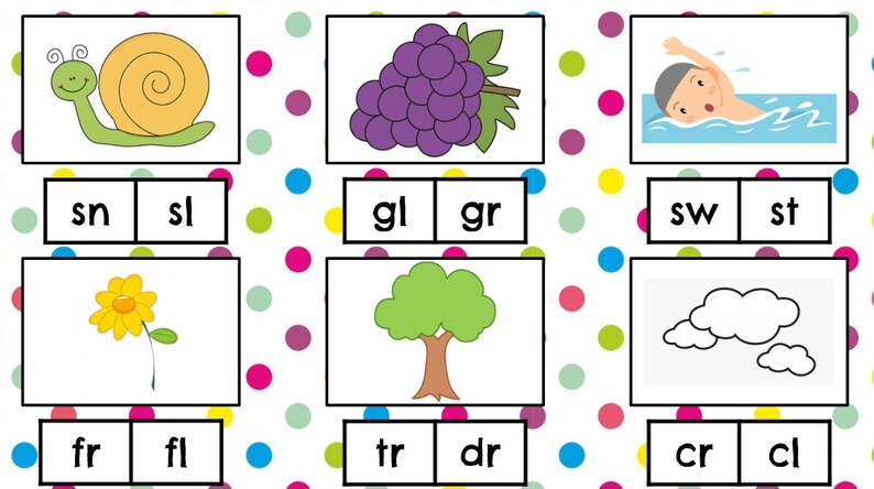 Consonant Blends Assessment Seesaw Google Classroom Digital - Etsy