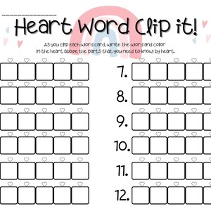 Heart Word Clip It & Map It Game, Orthographic Mapping, Science of ...