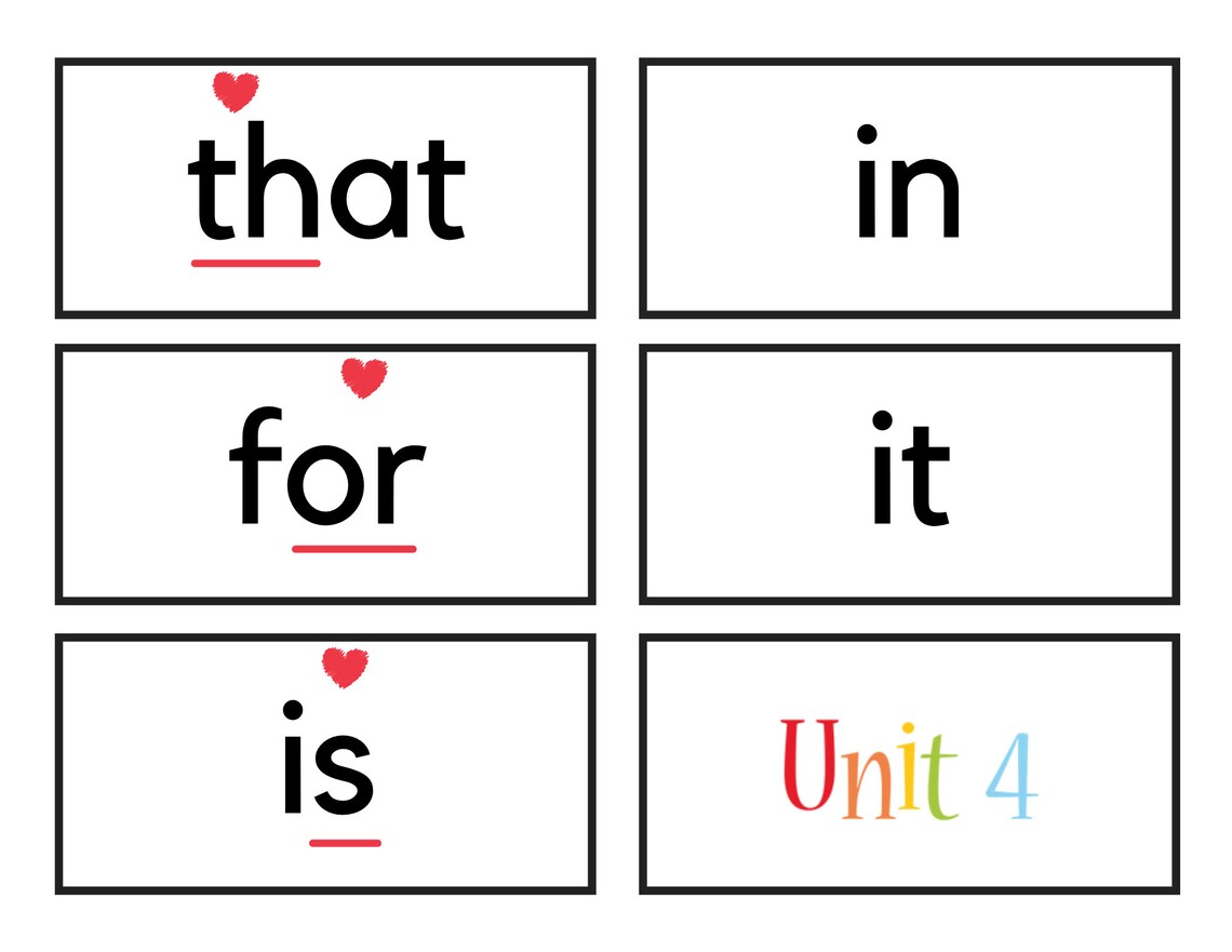 Heart Word Fluency Lines and Flash Cards: 110 Orthographically Mapped ...