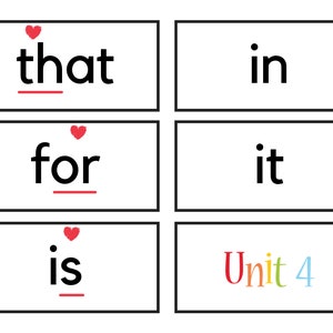 Heart Word Fluency Lines and Flash Cards: 110 Orthographically Mapped ...