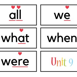 Heart Word Fluency Lines and Flash Cards: 110 Orthographically Mapped ...