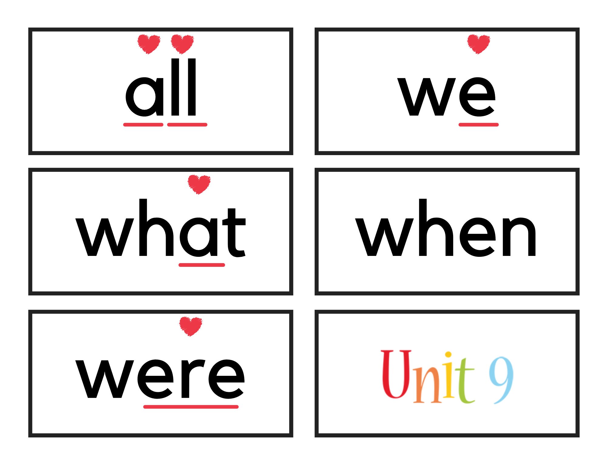 Heart Word Fluency Lines and Flash Cards: 110 Orthographically Mapped ...