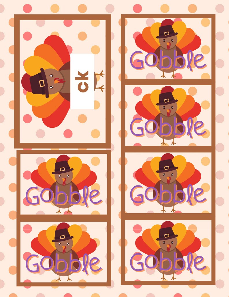 Turkey Digraph Fun: Word Sort and Decoding Activities - Etsy