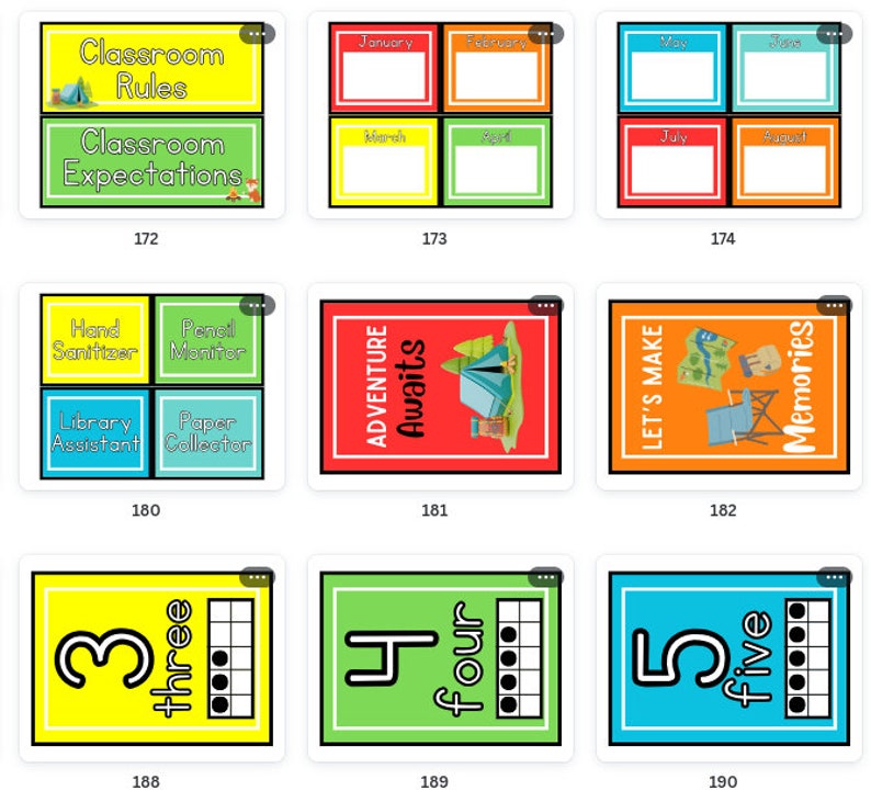 Happy Campers Camping Classroom Theme Decor - Editable! - Etsy