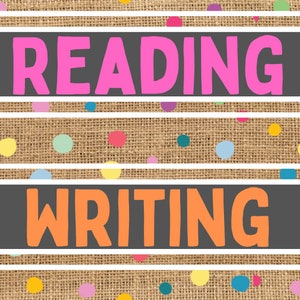 Bright Dots and Burlap Theme Classroom Decor Set - Etsy