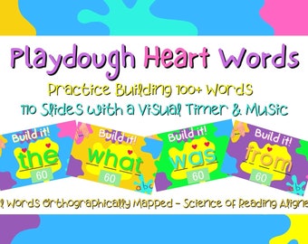 Trace Map & Read Heart Words: Science of Reading Aligned - Etsy
