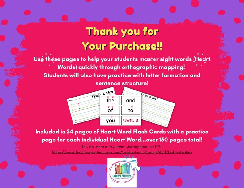 Trace, Map, & Read Heart Words: Science of Reading Aligned Orthographic ...
