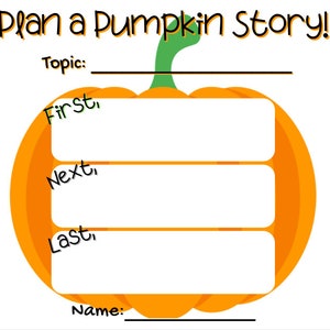 Narrative or Informative Pumpkin Writing Booklet and Craftivity - Etsy