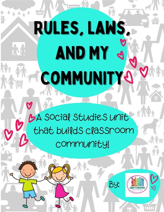 Rules Laws and My Community: A Social Studies Unit First - Etsy