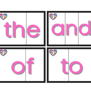 Heart Word Clip It & Map It Game, Orthographic Mapping, Science of ...