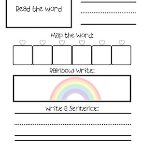 Heart Word Practice and Word Card Bundle: Science of Reading Aligned ...